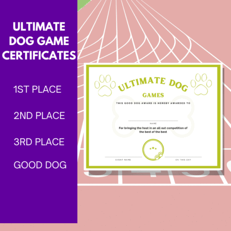 Ultimate Dog Award Certificates | Pennies, Places, and Paws